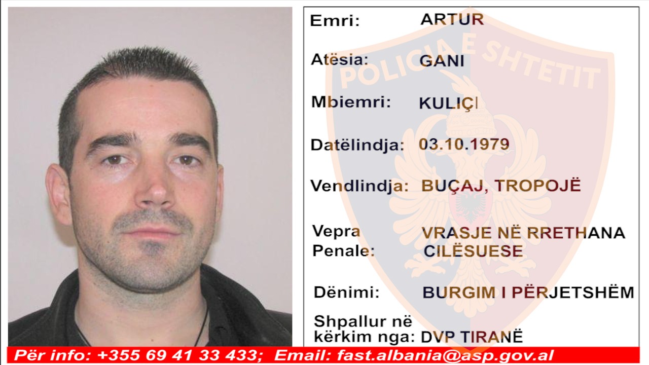 Policia publikon foton e vrasësit të balerinës dhe Elton Çiços - Lapsi.al